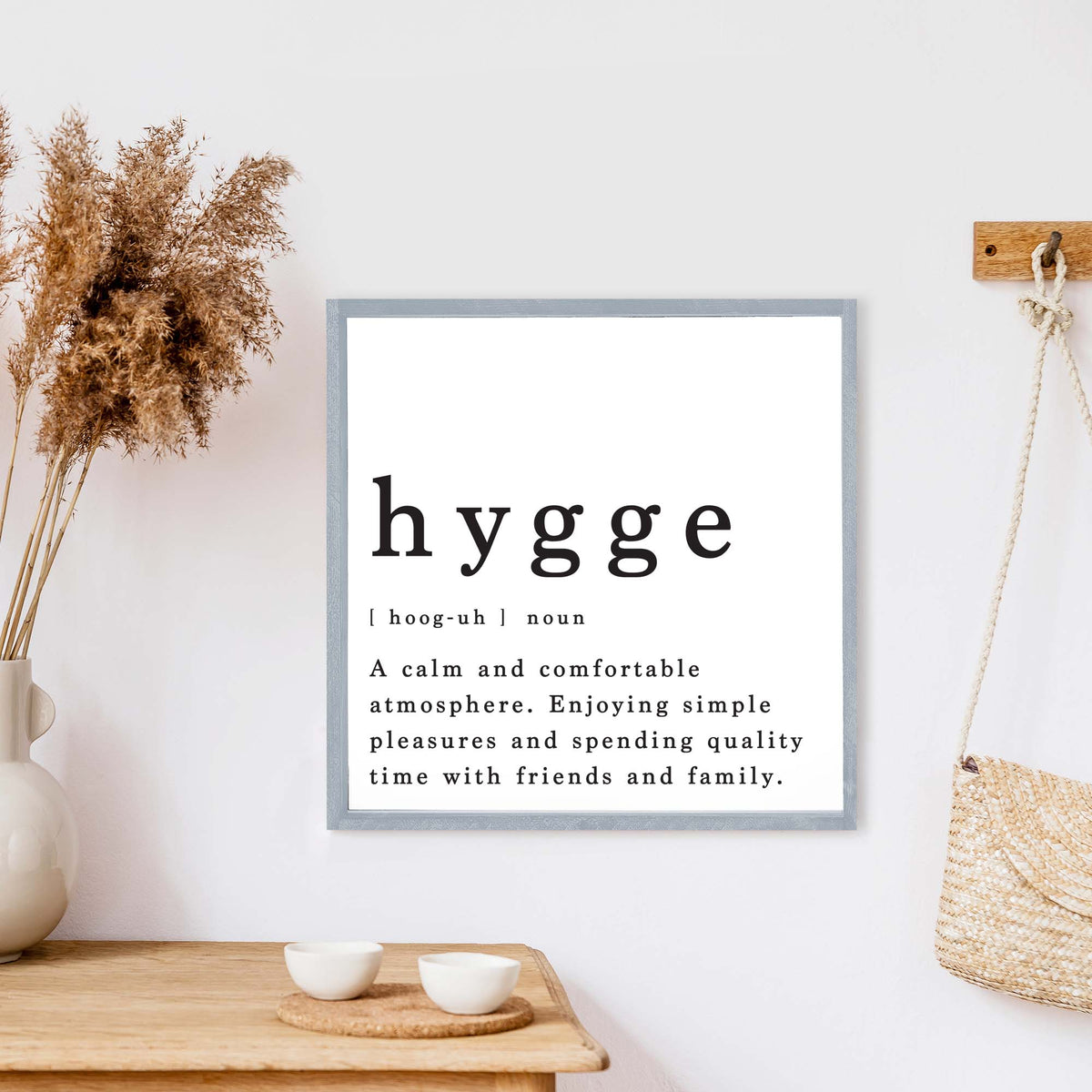 Hygge Definition Wood Sign – Hoekstra Decor